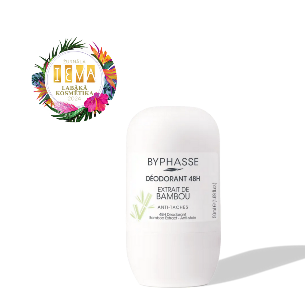 48h deodorant Bamboo Extract (roll-on), 50ml - 2.44€ - Byphasse